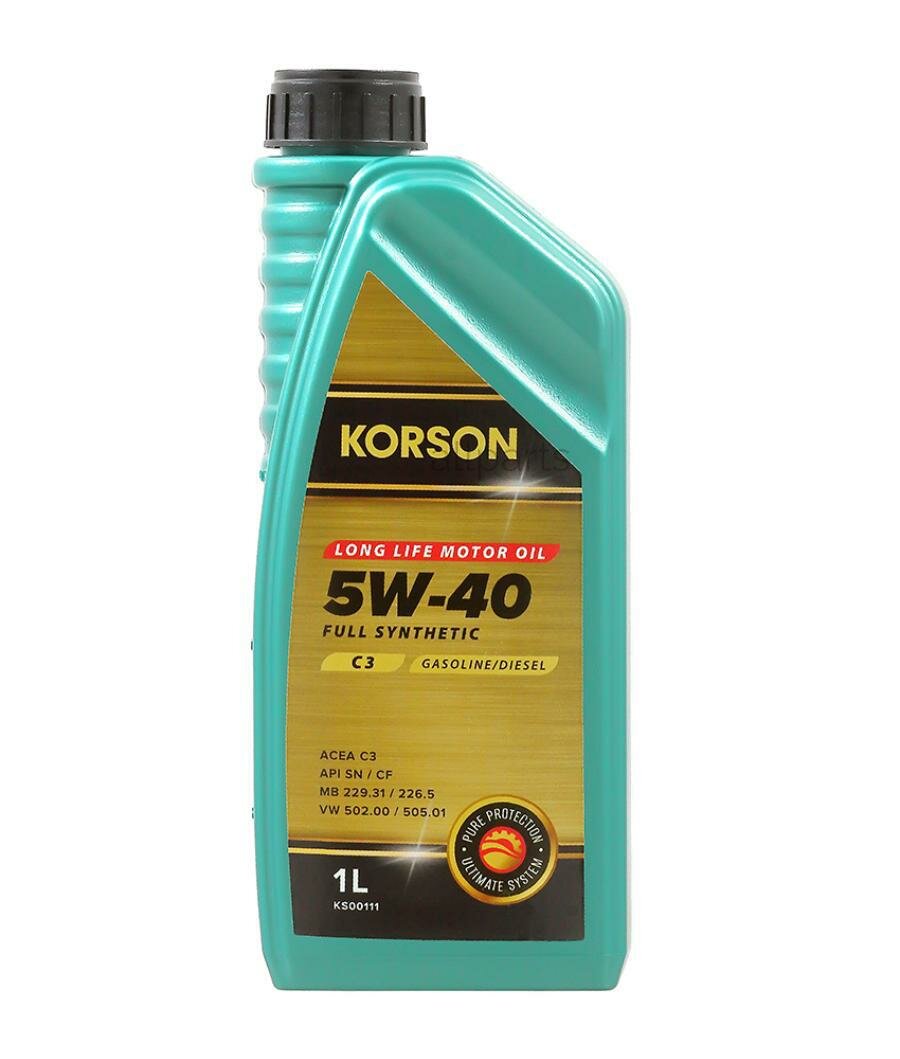 KORSON KS00111 Масло моторное FULL SYNTEHTIC 5W-40 C3 1l