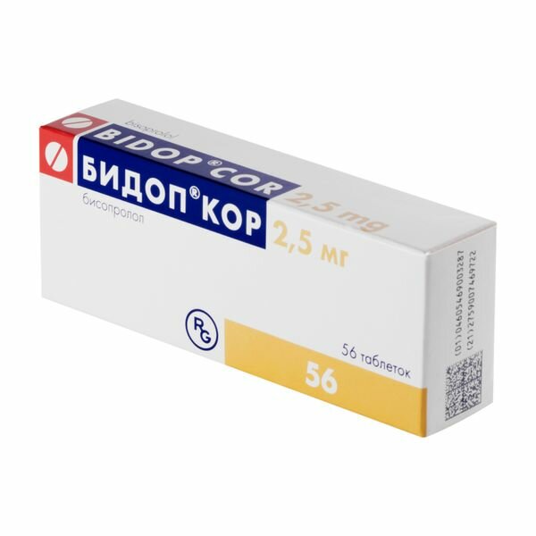 Бидоп Кор таблетки 2,5мг 56шт