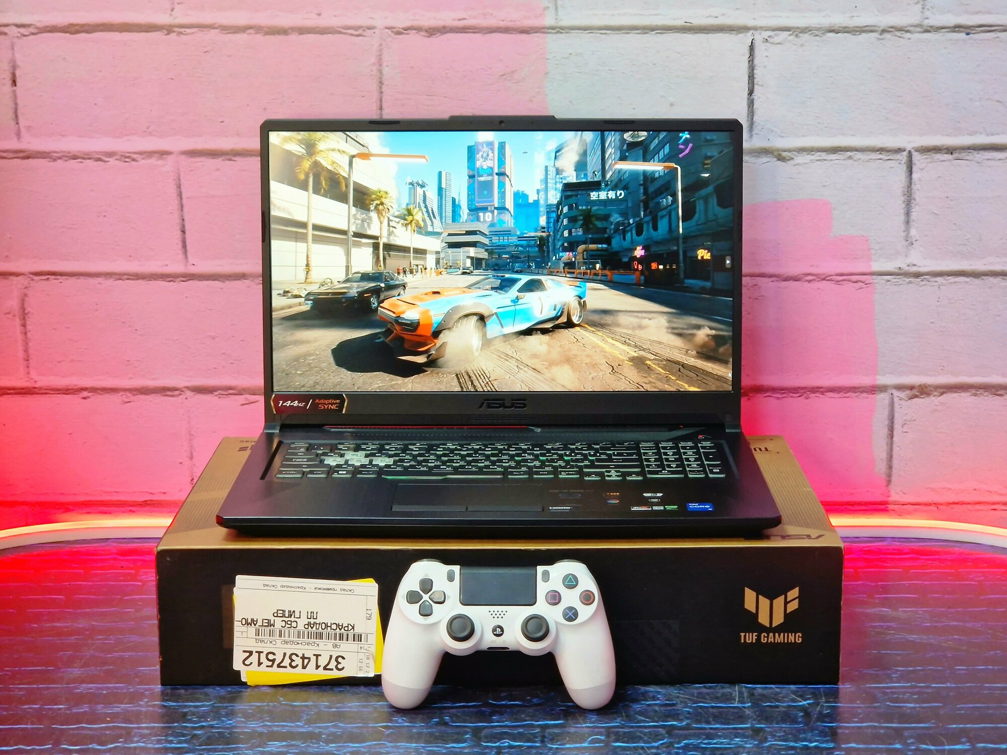 17.3" Ноутбук ASUS TUF FX706HF-HX014, IPS 144Гц , Core i5 11400H, 16 ГБ, SSD 512 ГБ, Geforce RTX 2050, Win11Home, черный