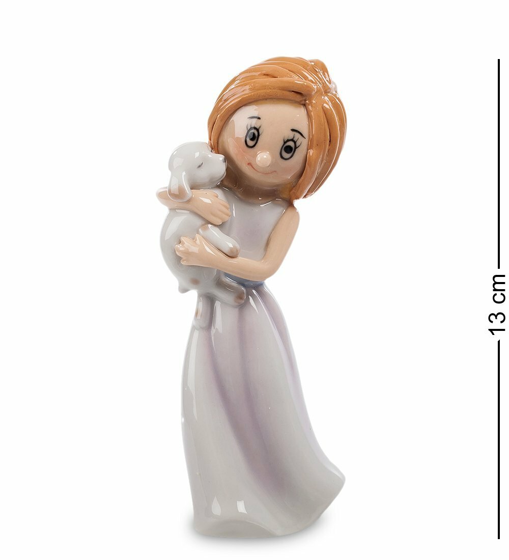 Фигурка Девочка с собачкой