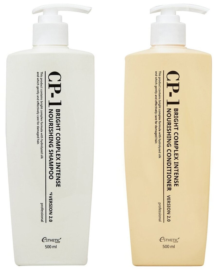 Esthetic House Набор Шампунь + Кондиционер для волос CP-1 BRIGHT COMPLEX INTENSE NOURISHING SET, 500 мл + 500 мл