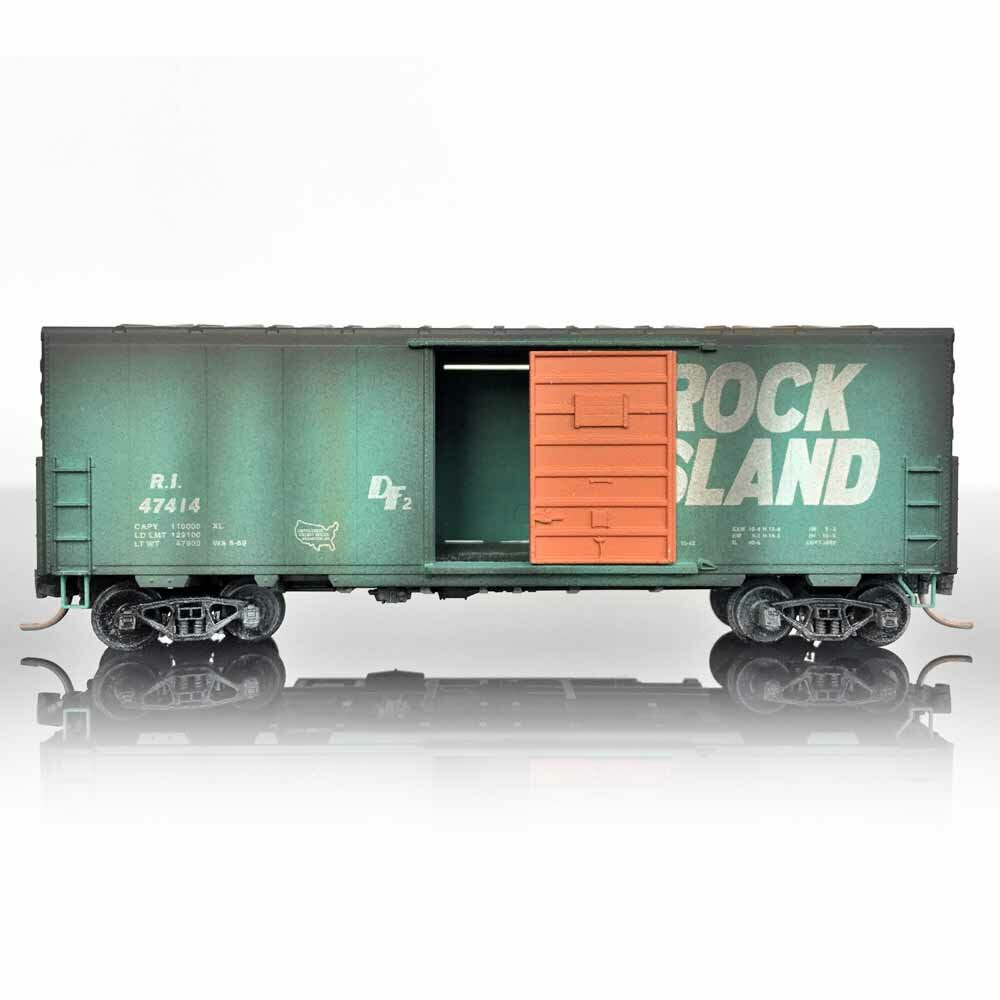 Вагон 1/160 MTL Micro-Trains Line 02444270 40' Standard Box Car Single Door WEATHERED ROCK ISLAND #47414