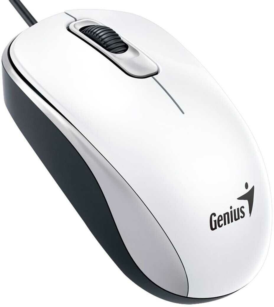 Мышь DX-110, USB, G5, белая (white, optical 1000dpi, подходит под обе руки)