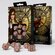 Steampunk Clockwork Caramel & white Dice Set (7)