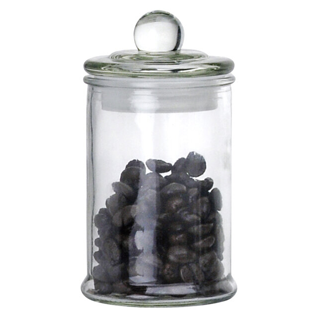 Банка для продуктов MALLONY "Banca" 0.15 л, круглая, стекло/пластик