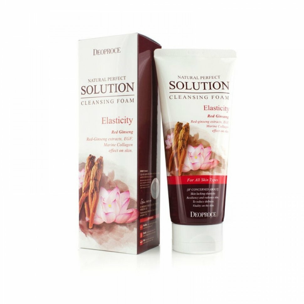 Пенка для умывания Deoproce Natural Perfect Solution Cleansing Foam Soap (170 гр)