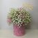 Букет Well Flowers "Гипсофила", круглый, S, в шляпной коробке, букет свежих цвет...