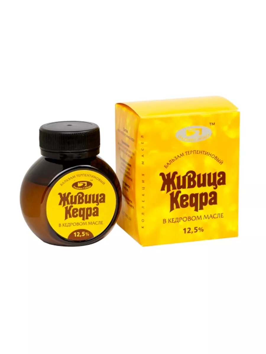 Живица кедра в кедровом масле 12,5 %, при кожных воспалениях