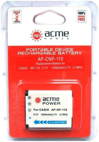 Аккумулятор AcmePower AP-CNP-110 3.7V 1000mAh 3.7Wh , 1шт.