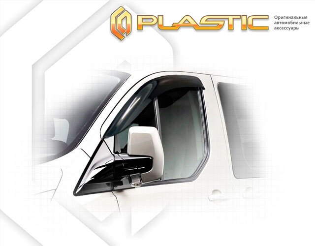 Дефлекторы окон (Classic полупрозрачный) Ford Tourneo Custom 2012 - 2016 г. в. СА Пластик (Арт. 2010030308883)