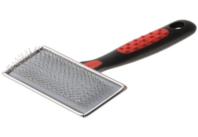 Пуходерка Hello Pet средняя с каплей металлическая для собак (5*9 см)