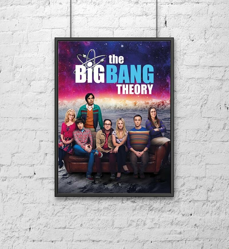 Постер для интерьера на стену (30х40 см). Сериал Теория Большого Взрыва (The Big Bang Theory)
