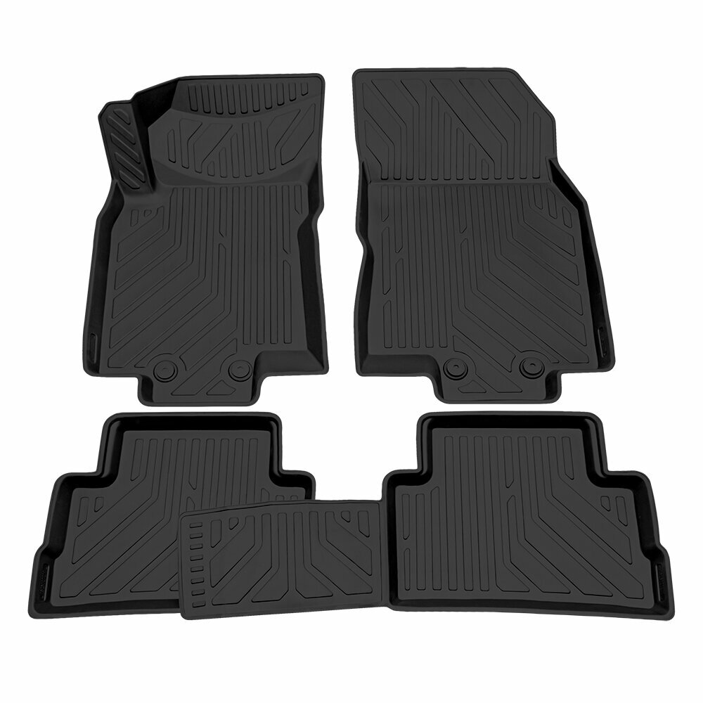 Коврики REZKON, для Nissan Qashqai, полиуретановые, с бортиками