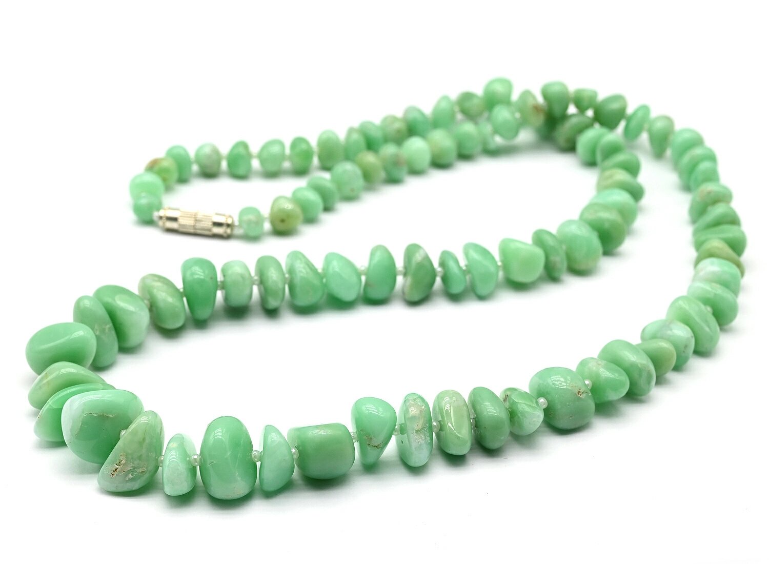 Бусы, хризопраз