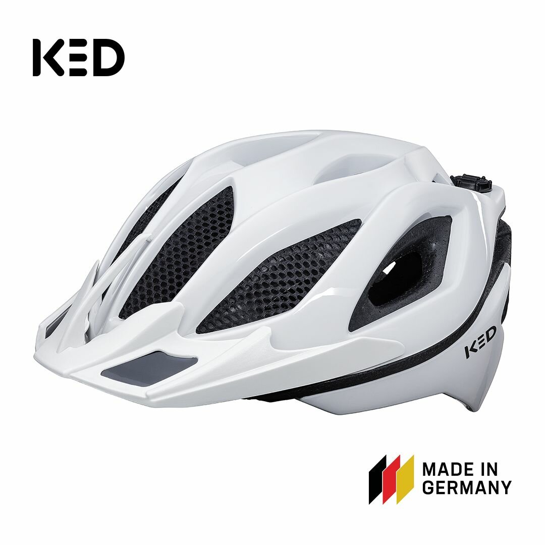 Шлем велосипедный взрослый мужской, женский, подростковый, защитный велошлем KED Spiri Two Light grey, для самоката, роликов и скейтборда, размер M (52-58 см)