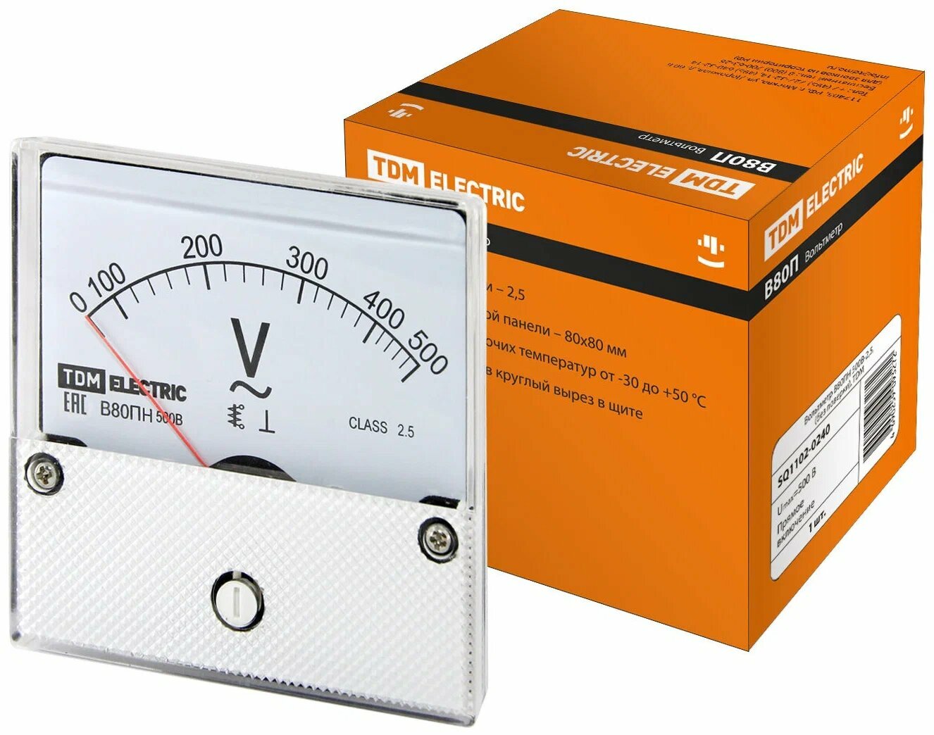 Амперметр"TDM Electric" в80п 500А