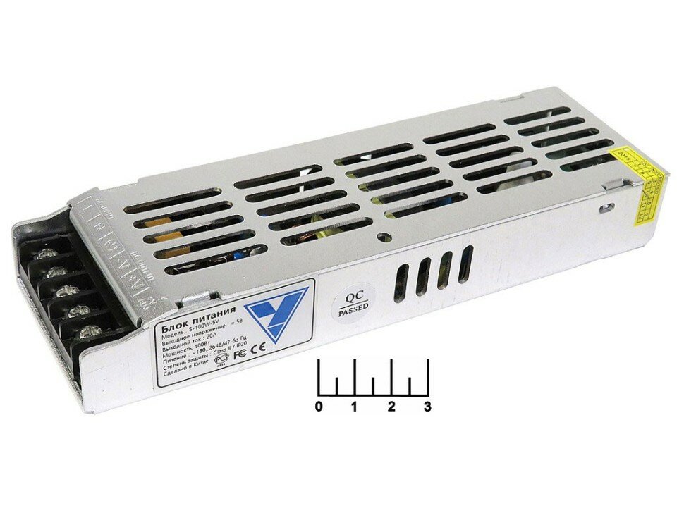 Блок питания 5V 20A 100W S-100W-5V