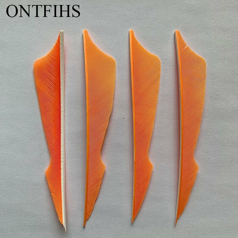 Стрелы для лука ONTFIHS 4 дюйма 100 шт Оранжевый, Light Orange