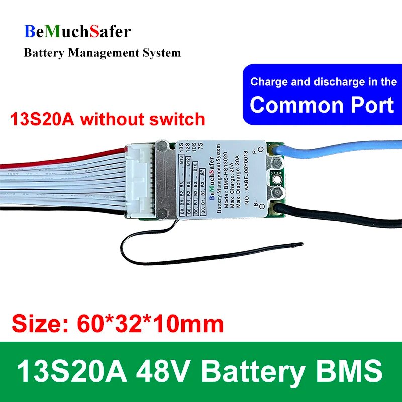 BMS PRPW для аккумуляторов 7S-13S 20A 13S20A without SW