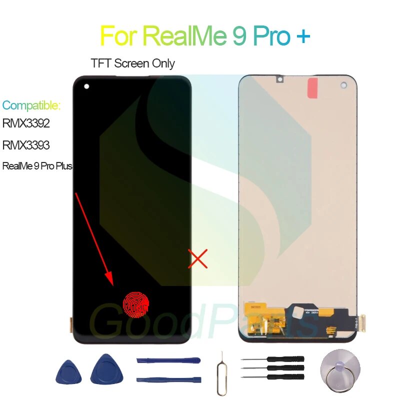 Экран для RealMe 9 Pro+ (RMX3392, RMX3393) TFT