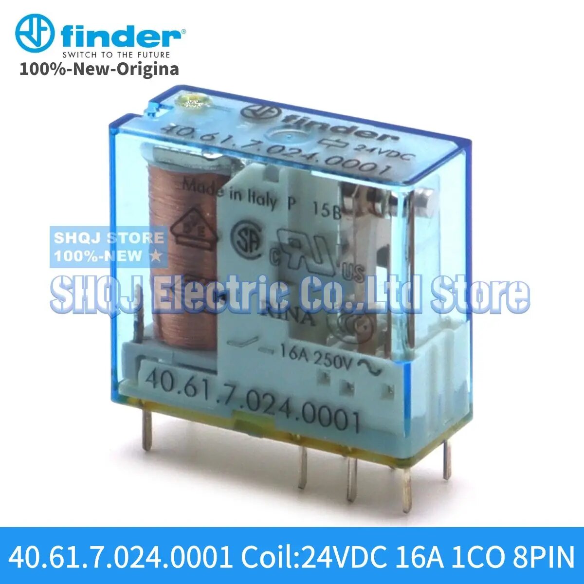 Реле Finder 40.61.7.024.0001 24VDC 16A 8pin