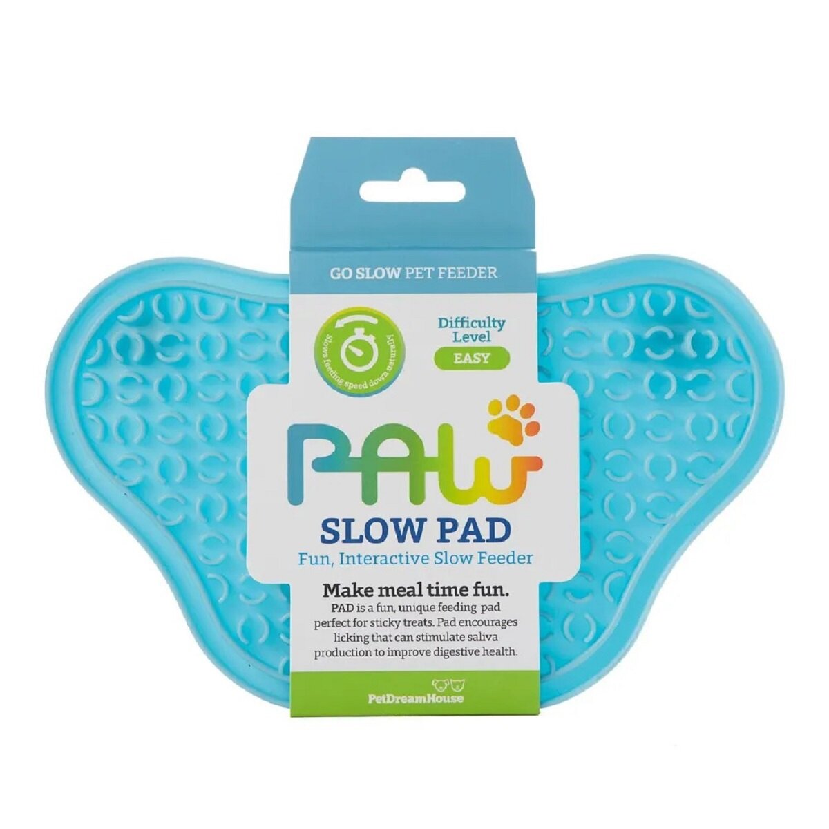 PetDreamHouse Коврик лизательный Лапа, синий Lick Pad