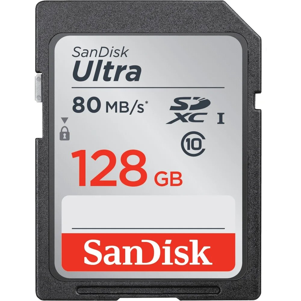 SanDisk SD-карта 128 ГБ / 64 ГБ / 32 ГБ / 16 ГБ / 256 ГБ 128 ГБ