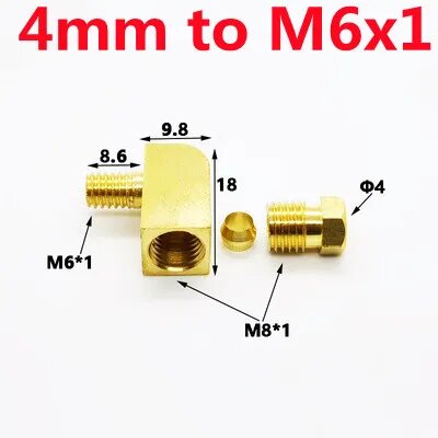 Латунный фитинг для трубы 4 6 8 мм