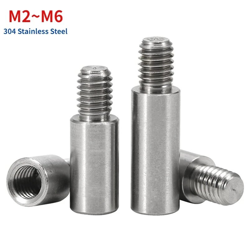 Стойки резьбовые KEETOGETHER из нержавеющей стали M2-M6 2Pcs M6-Thread 8mm, 10mm