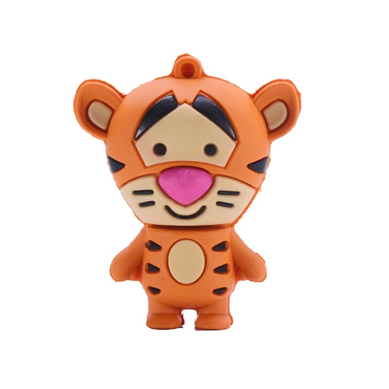 Милый Usb флеш-накопитель в виде животного, мультяшный тигр, 4 ГБ, 8 ГБ, 16 ГБ, 32 ГБ, 64 ГБ, флеш-накопитель, 128 ГБ, 256 ГБ, флеш-накопитель, U-карта, подарки