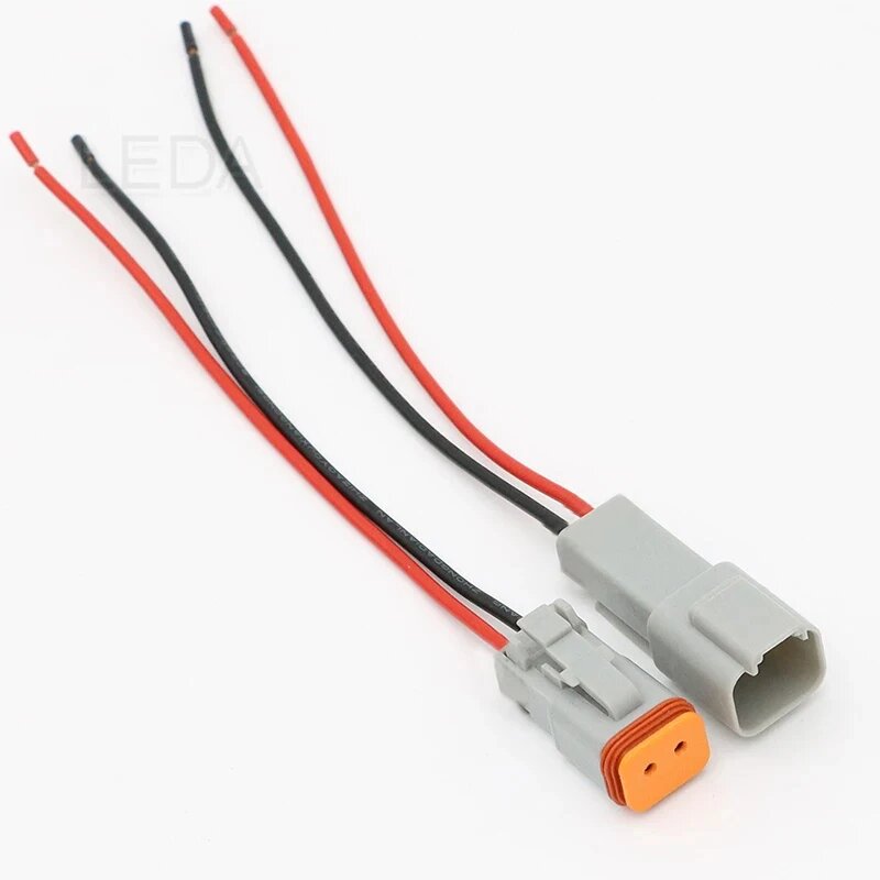 Автомобильный разъем DT 2 Pin Male Female, 15 см