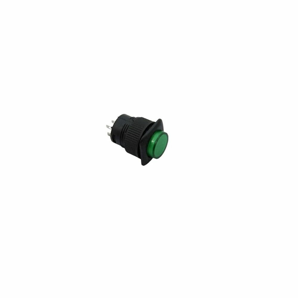 Кнопка круглая R16-504AD-G OFF-ON 4выв. Зеленая (3шт)
