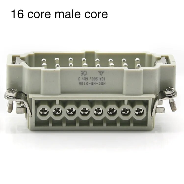 WZAZDQ HDC-HE-M/F авиационный разъем 16А 4/6/10/16/24 ядра серого цвета 16 male core