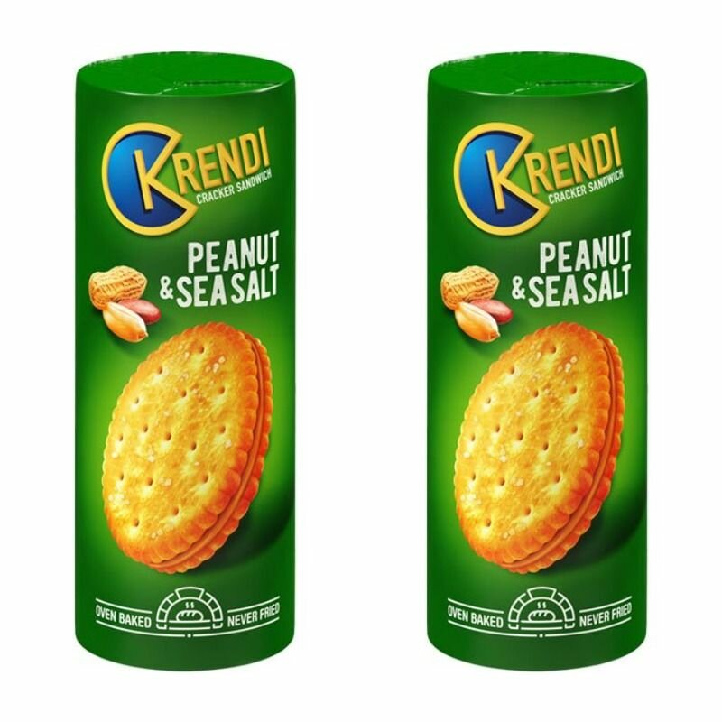 Krendi Крекер-сэндвич, Peanut&sea salt, 170 гр, 2 уп.