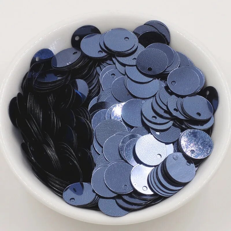 Блестки ПВХ Lucky Sewing 10 г 10 мм Темно-синий, hematite