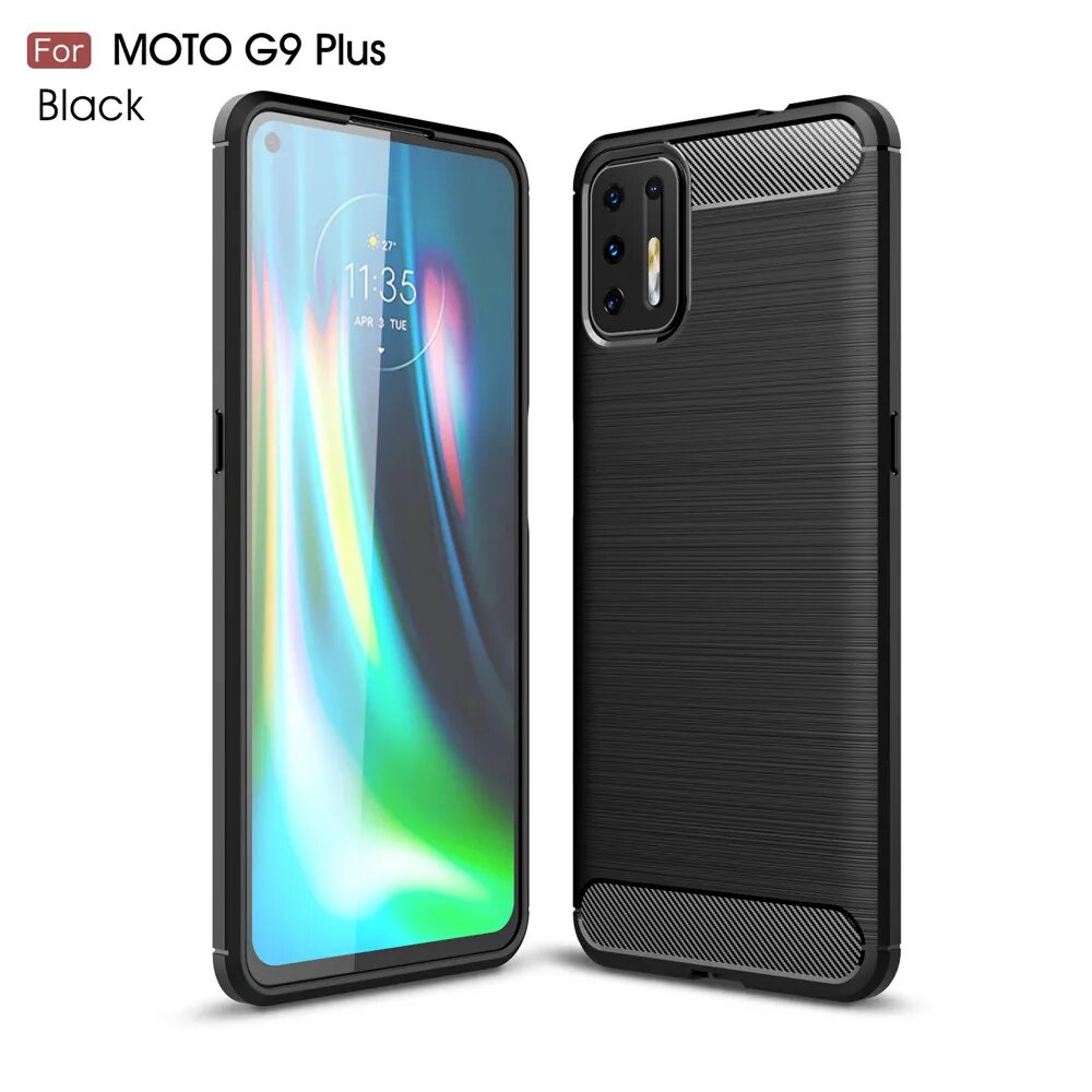 Чехол Motorola Moto G9 Plus силиконовый black