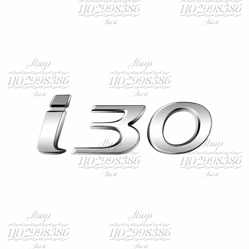 Эмблема на багажник Hyundai I30, 3D хром, цвет 7