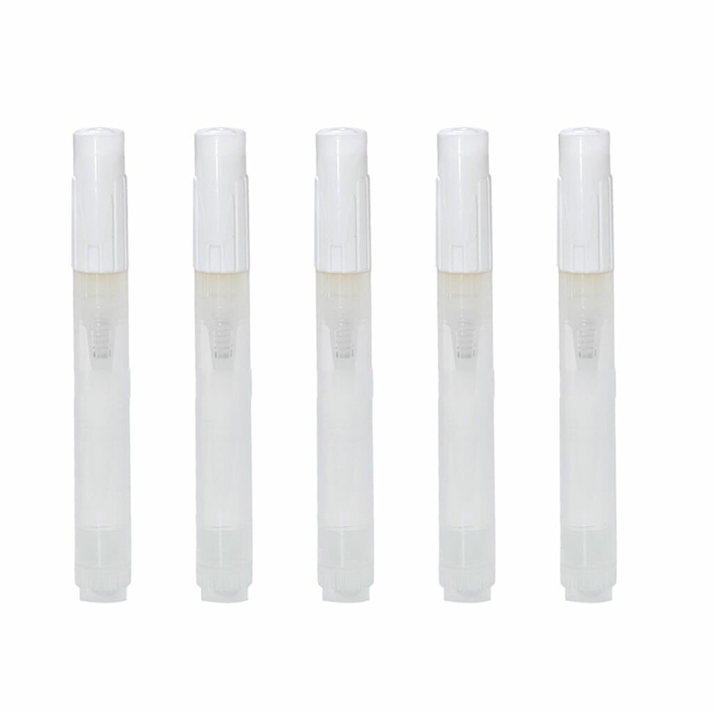 5 шт. пустой маркер, пустая акриловая краска, ручка, прозрачная, многоразового использования для художников