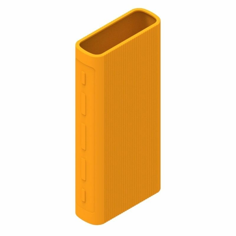 (1 шт.) Силиконовый чехол для Xiaomi Power Bank 3 20000mAh High Speed - оранжевый
