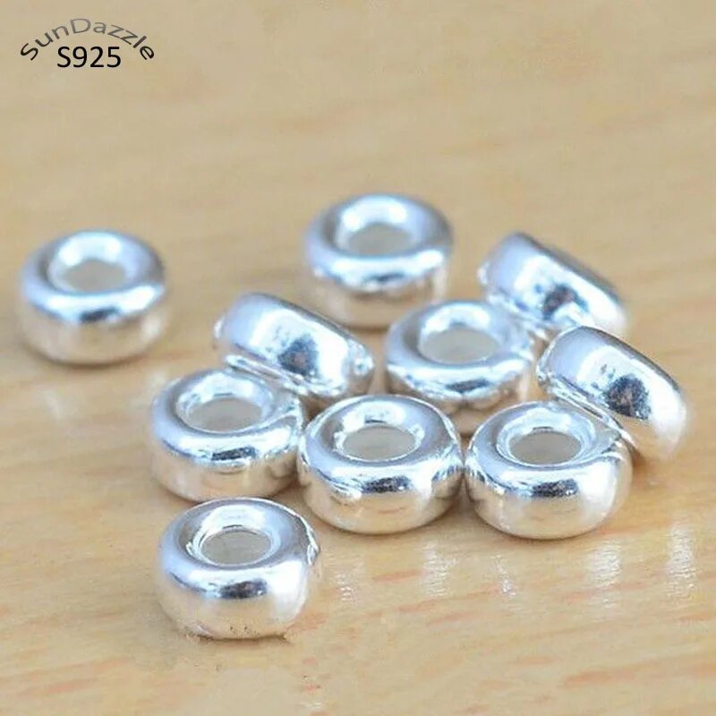 Серебряные бусины 925 пробы 3mm 5pcs