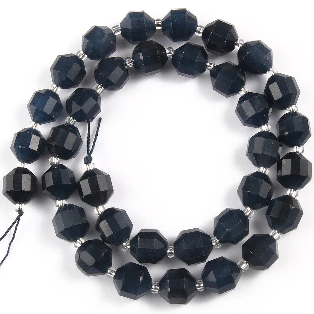 Сапфировые бусины темно-синие 40 шт xilitata Темно-синий, 8mm (approx 40pcs), Blue Sapphire