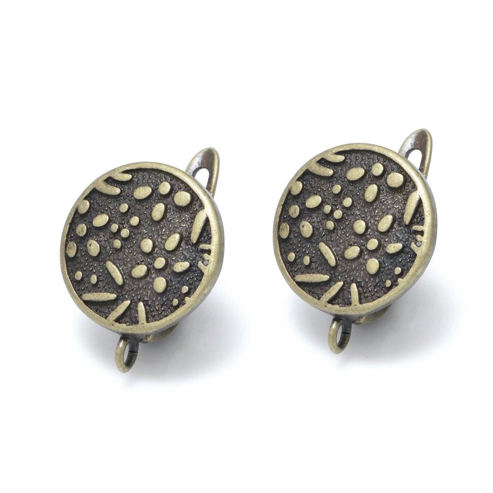 Антикварные бронзовые серьги DARENLI Antique Bronze