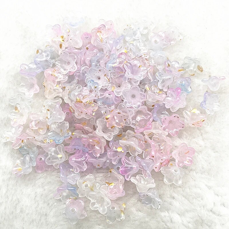 50 шт. акриловые бусины-колокольчики HWGTBBRR Сиреневый, 105