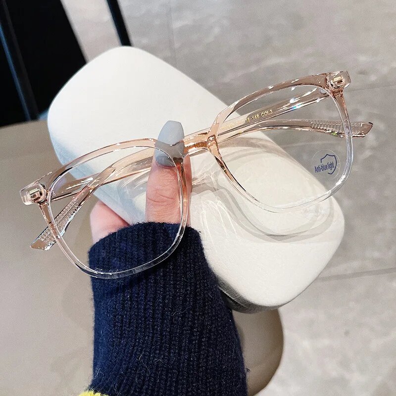 Очки для зрения Glocco, оранжевая оправа, Myopia-450