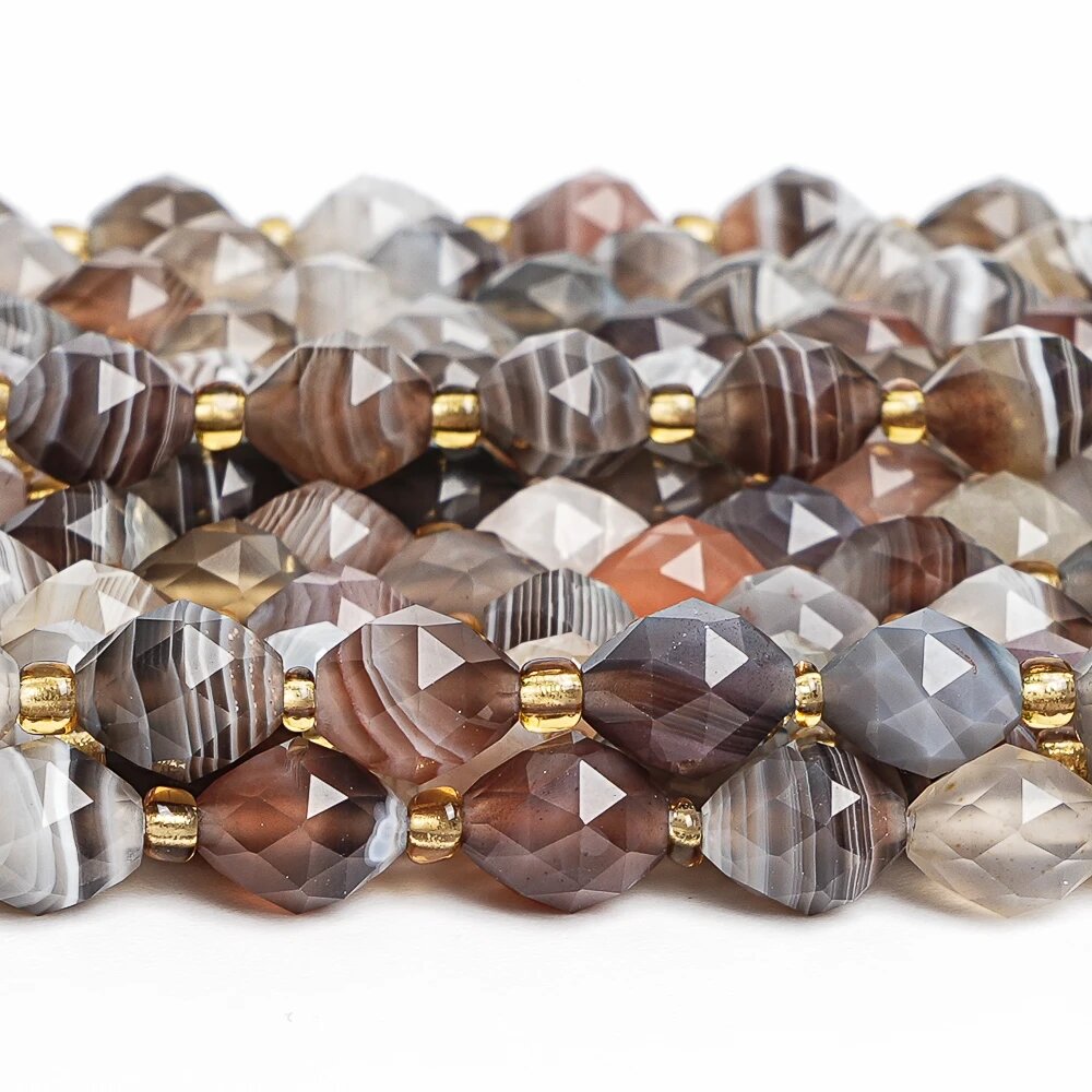 Бусины из натурального ботсванского агата 8 мм, 36 штук