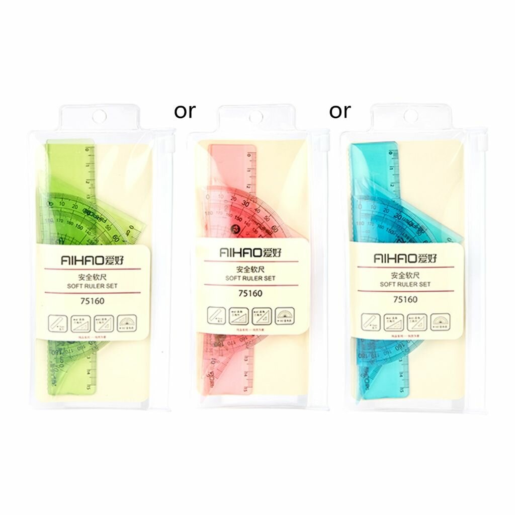 Геометрия набор прямой линейки, квадратный треугольник, правитель транспортировки, угол правителя