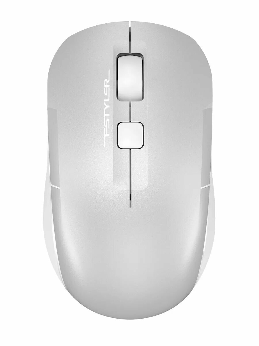 Мышь a4tech Fstyler FB26CS Air2 серебристый/белый