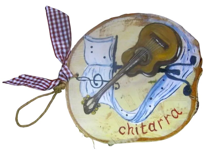 Миниатюра на спилах Ч/четверти "Классическая гитара Chitarra"