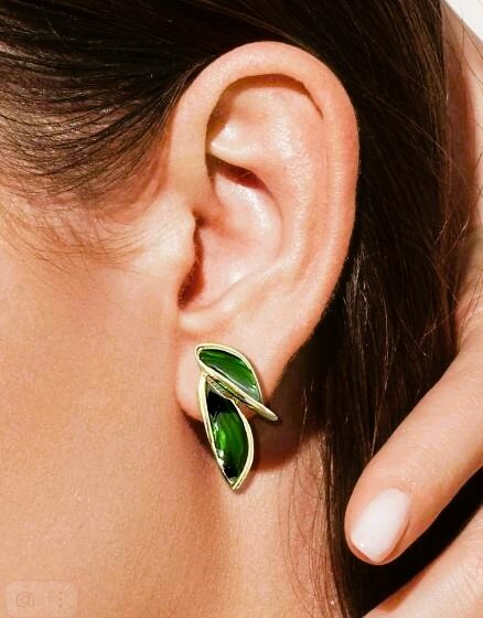 Серьги одиночные, эмаль