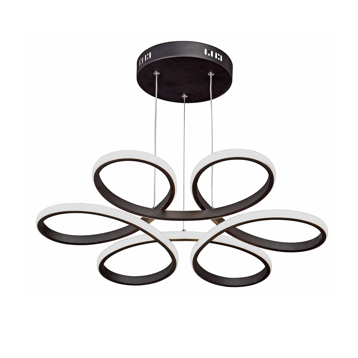 Люстра подвесная "Vitaluce" V04618-13/6S, LED, чёрная, матовая, 20 кв. м %распродажа!%